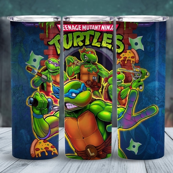 Dining | Tmnt Teenage Mutant Ninja Turtles 2oz Skinny Tumbler | Poshmark